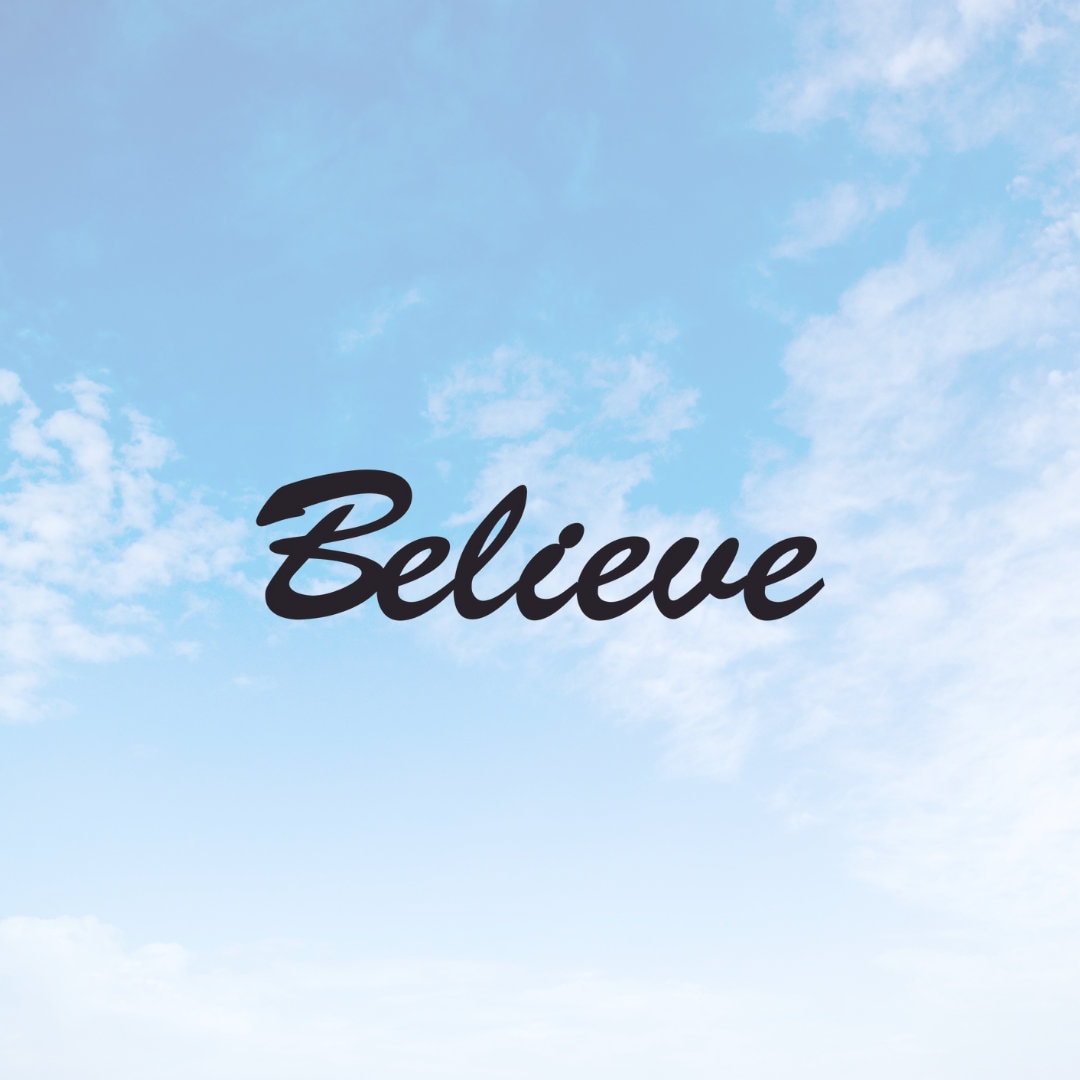 Believe, Bathroom Decor, Outdoor Wall Art, Inspirational Decor, Metal ...