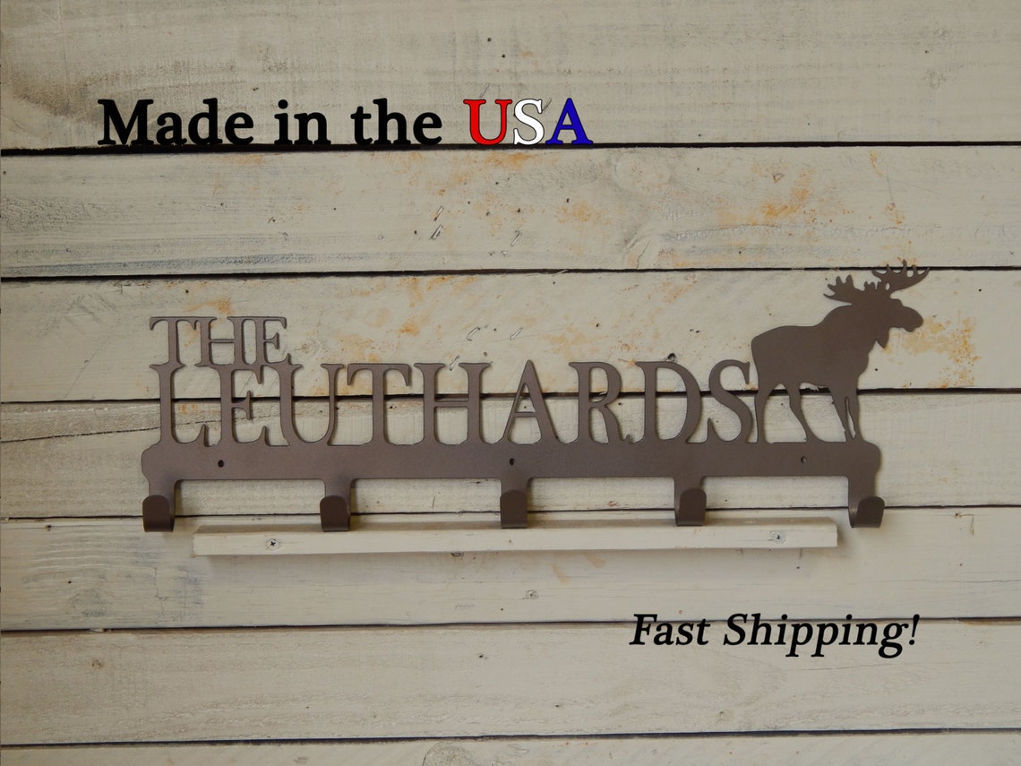 Moose Hanging Coat Rack Hunting Decor Moose Decor Wildlefe | Etsy