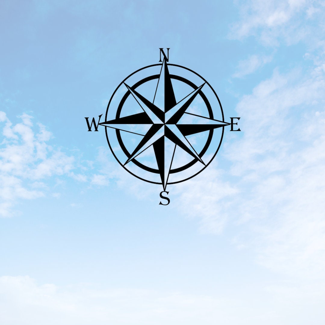 Large Metal Compass Rose | Nautical Compass and Directional Decor ...