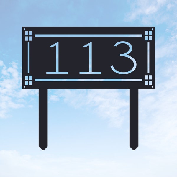 House Number Stake - Etsy