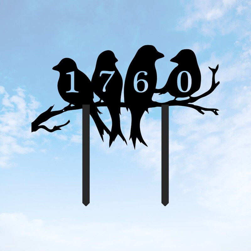 House Number Yard Sign - Etsy