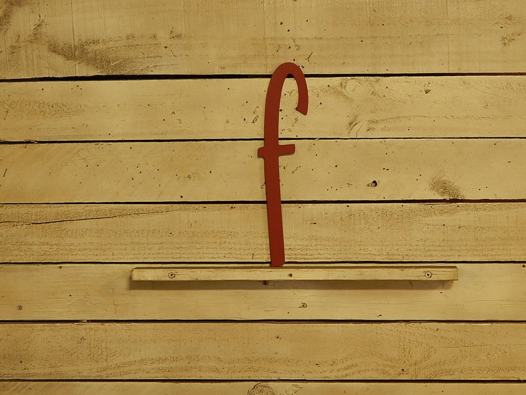 12" Lowercase Metal Monogram Letter - Indoor/outdoor Decor | Custom ...