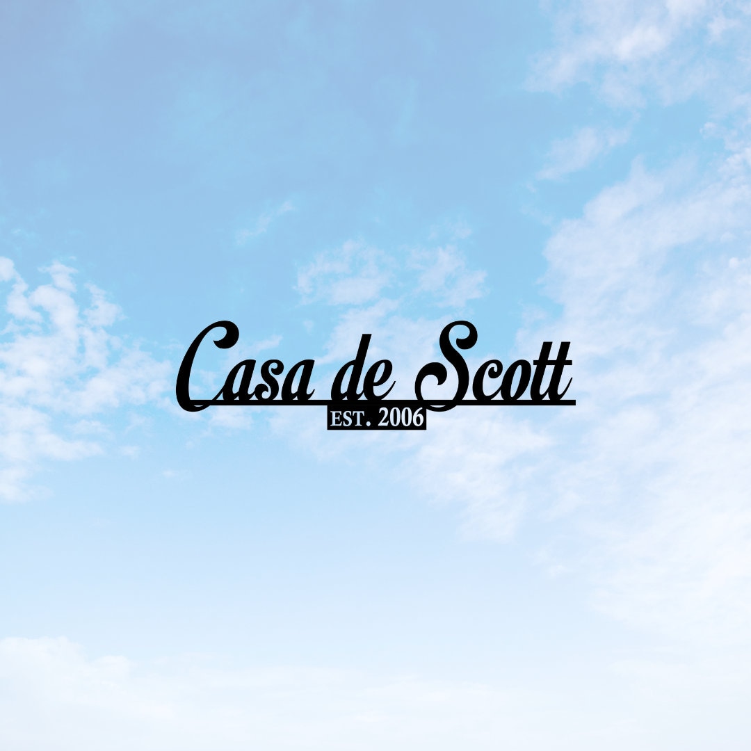 Casa De Last Name Sign, Spanish, Established, Wedding Date, Casa Sign ...