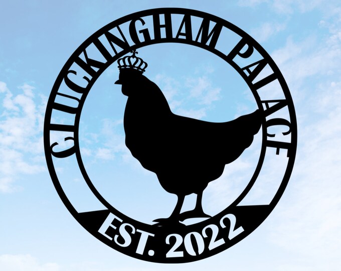 Rooster Cluckingham Palace Country Decor Chicken Farm Ranch Gift Family ...
