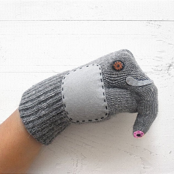 Animal Mittens - Etsy