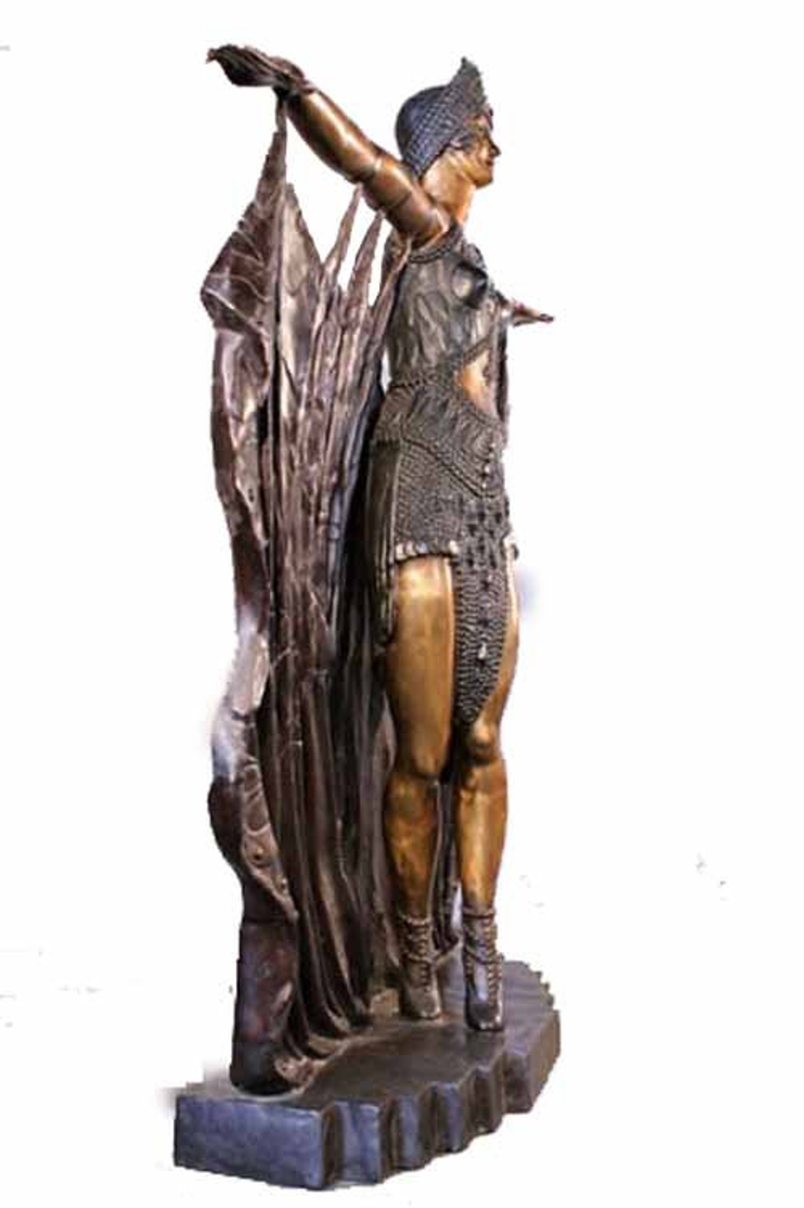 Queen Semiramis Life Size Art Deco Lost Wax Bronze Sculpture Statue by ...