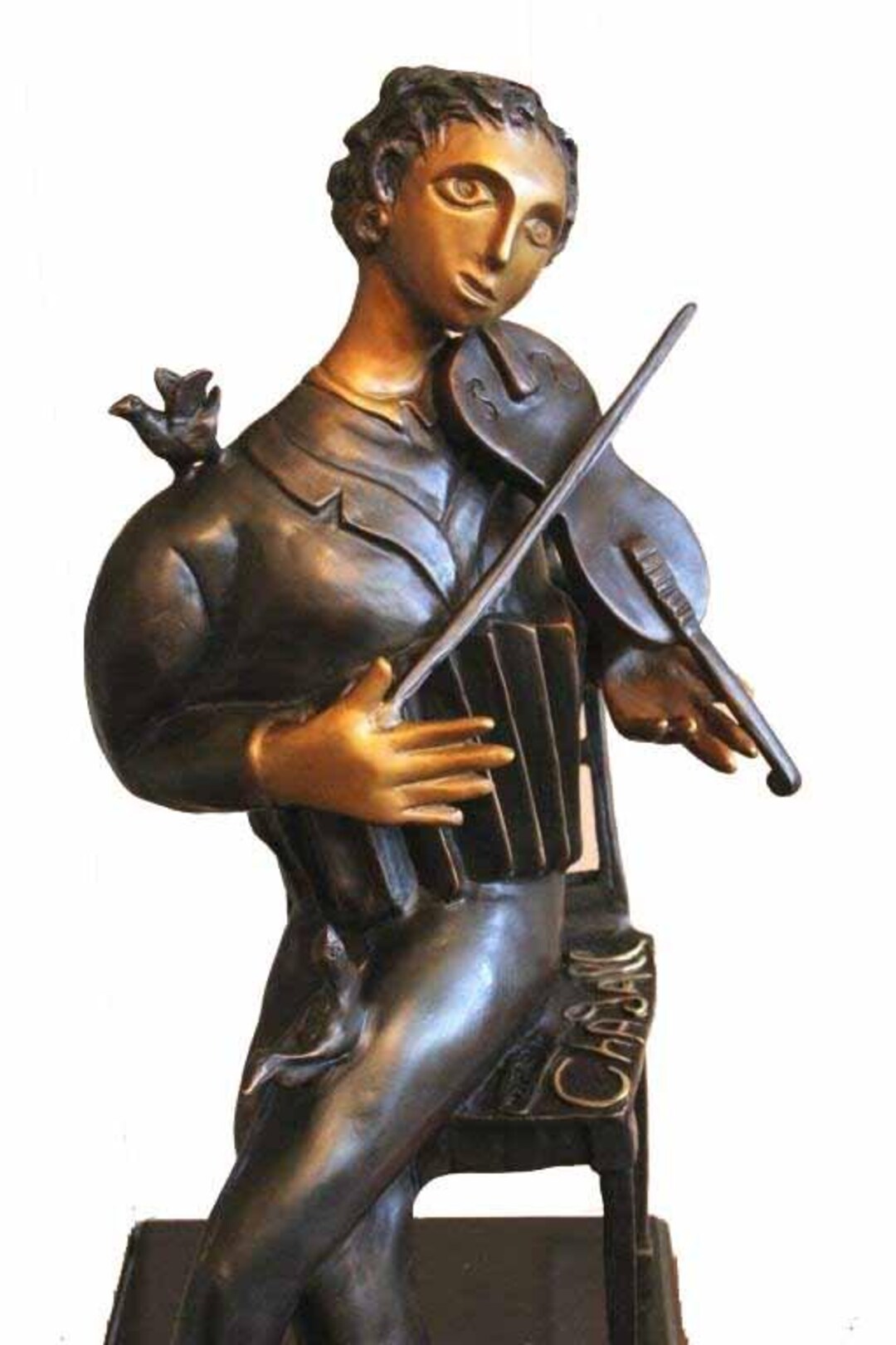 Chagall ©the Blue Violinist Original Ltd Numbered Ed Bronze Statue by ...