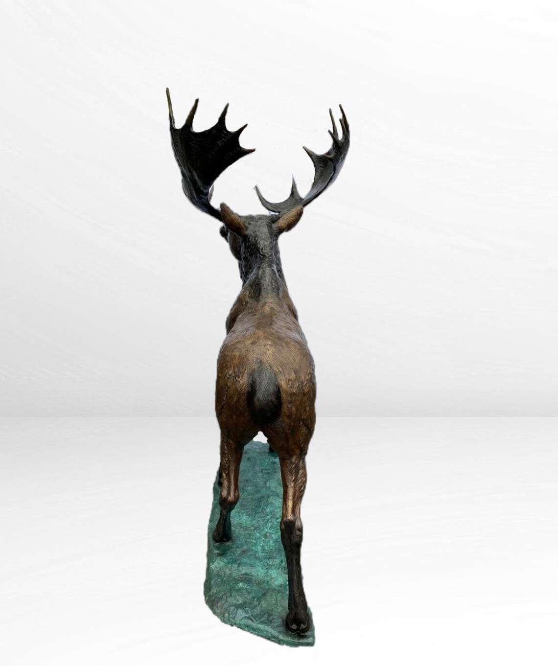 96h Moose, Lifesize Pure American Lost Wax Bronze Casting - Etsy