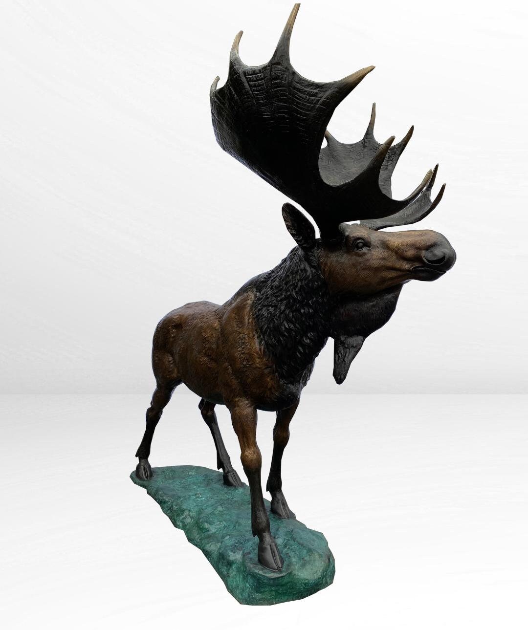 96"h Moose, Lifesize Pure American Lost Wax Bronze Casting - Etsy