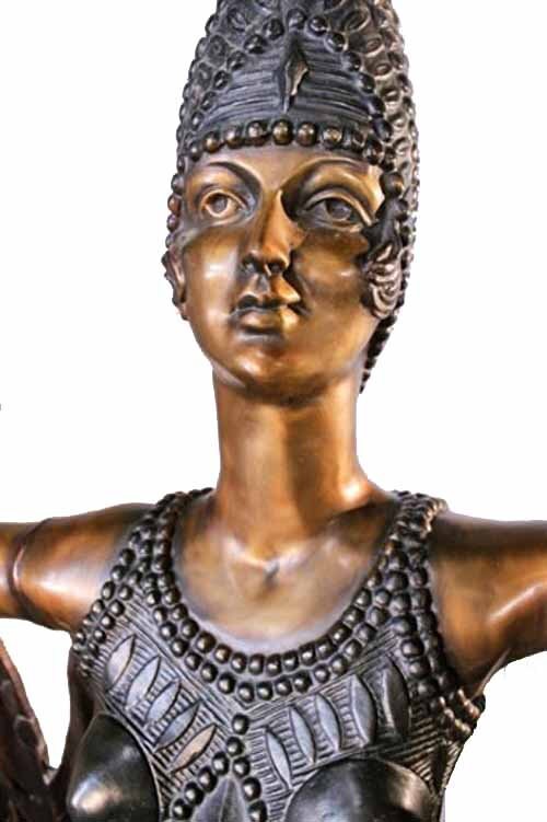 Queen Semiramis Life Size Art Deco Lost Wax Bronze Sculpture Statue by ...