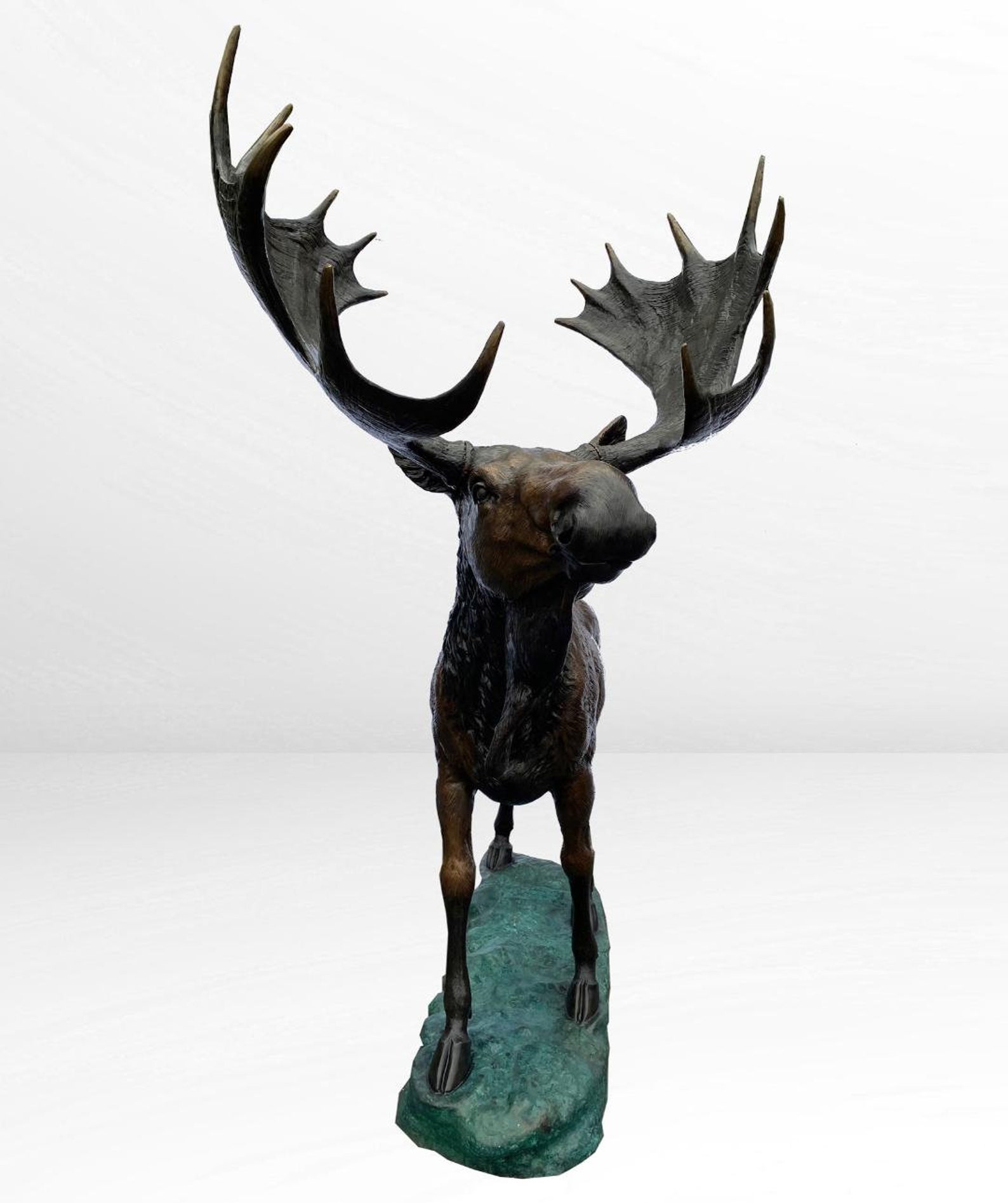 96"h Moose, Lifesize Pure American Lost Wax Bronze Casting - Etsy
