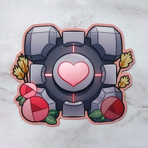 Portal Holographic Weighted Companion Cube 3 Inch Weather/waterproof ...