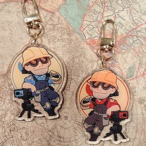 Double-sided Mercenary Class Charms (2.5 - 3 Inches) Fanmade Acrylic ...