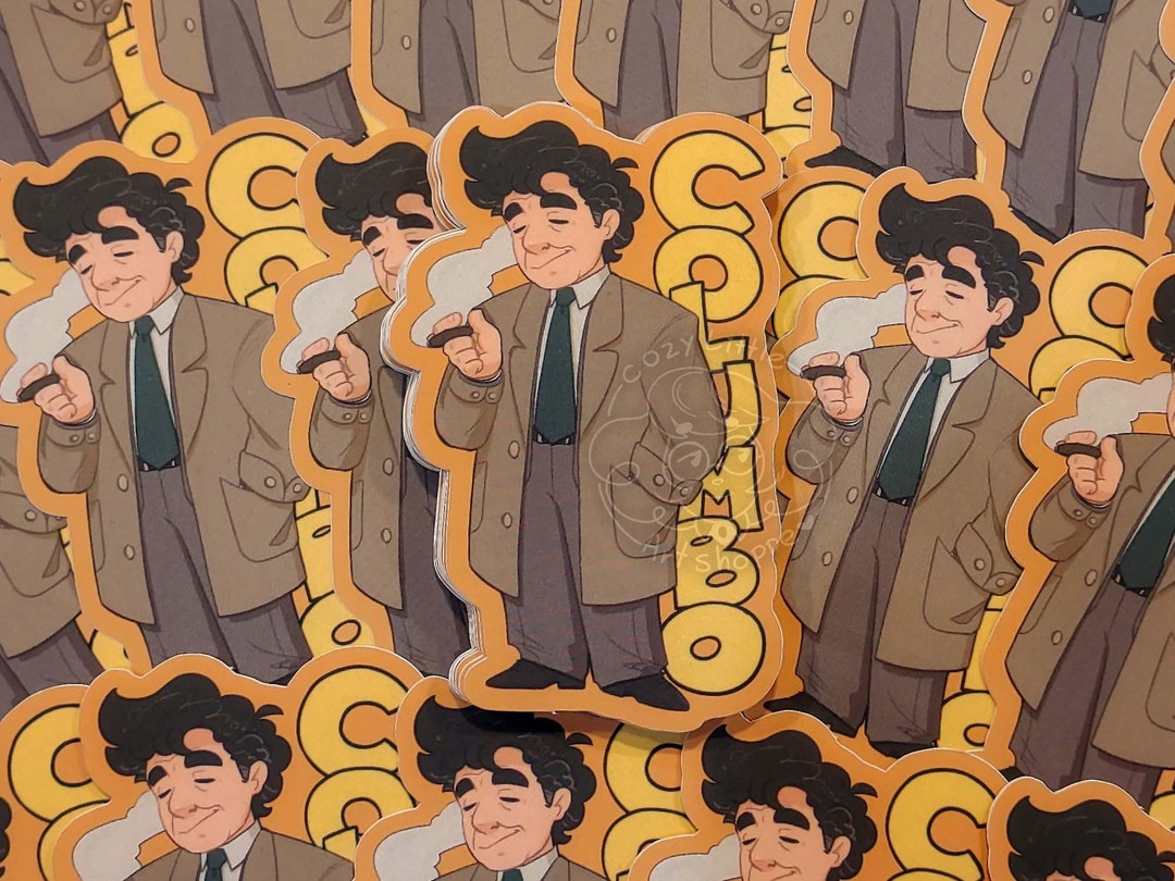 Lt. Columbo, LAPD - 3 Inch Waterproof Weatherproof Matte Vinyl Sticker ...