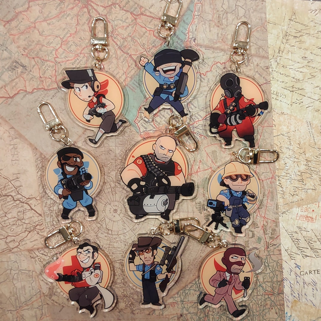 Double-sided Mercenary Class Charms (2.5 - 3 Inches) Fanmade Acrylic ...