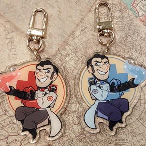 Double-sided Mercenary Class Charms (2.5 - 3 Inches) Fanmade Acrylic ...