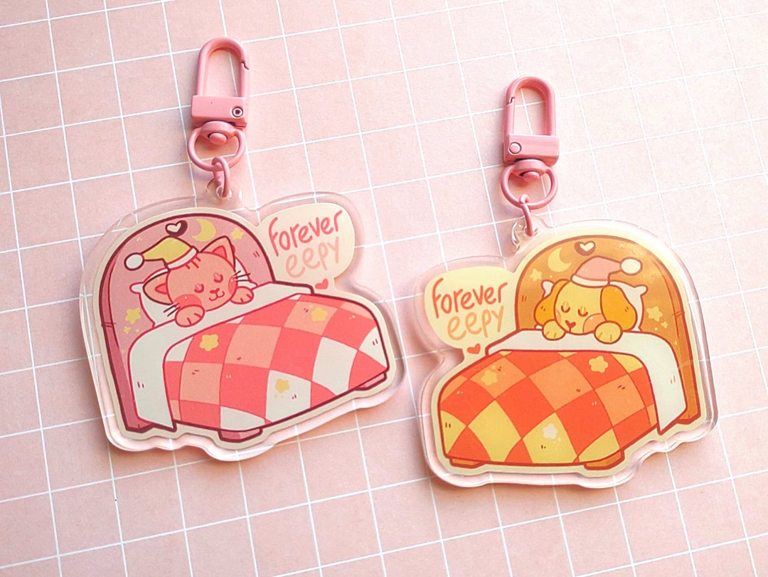 Forever Eepy Cute 2.5 Inch Double-sided Acrylic Charm Keychain - Etsy
