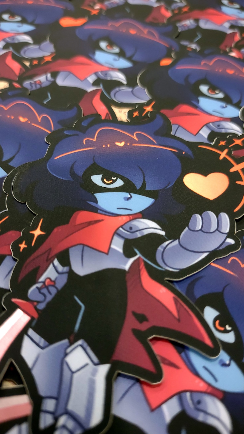 Kris Dreemurr Matte Mirror 3.3 Inch Vinyl Sticker deltarune - Etsy