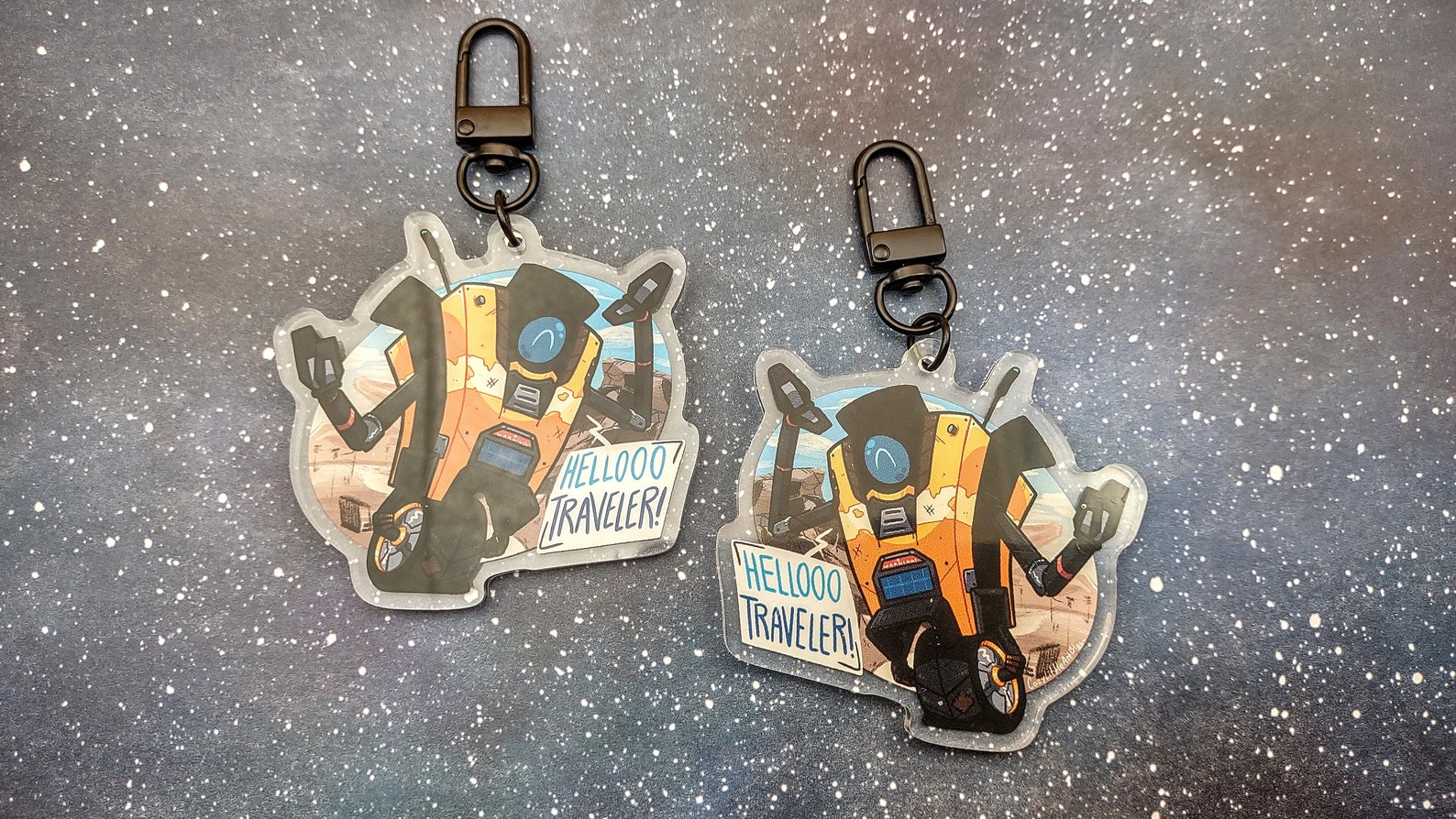 CL4P-TP claptrap 2.5 Inch Acrylic Charm Keychain - Etsy