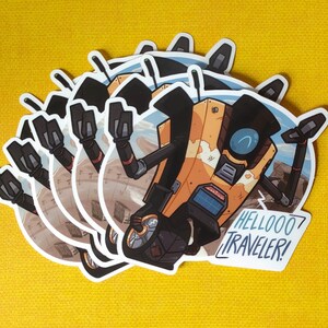 CL4P-TP (claptrap) 3 Inch Waterproof Weatherproof Vinyl Laptop ...