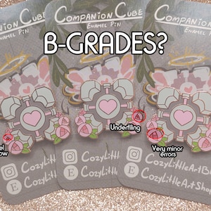 Floral Companion Cube - 1.25 Inch Enamel Lapel Pin - Etsy