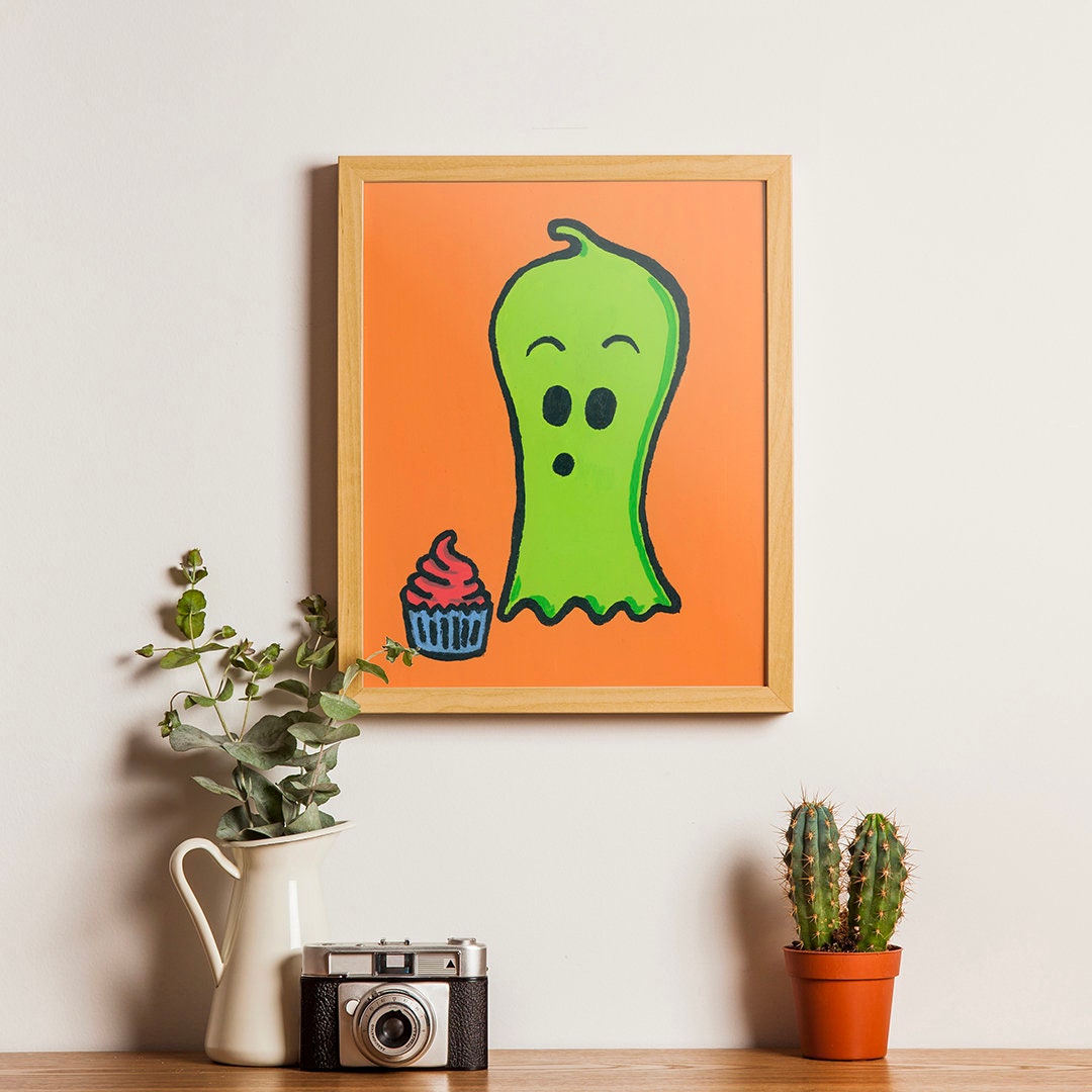 Art Print • Oooh Cupcake Ghost - Etsy