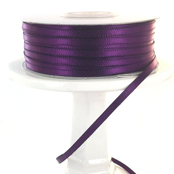 Plum Satin Ribbon - Etsy