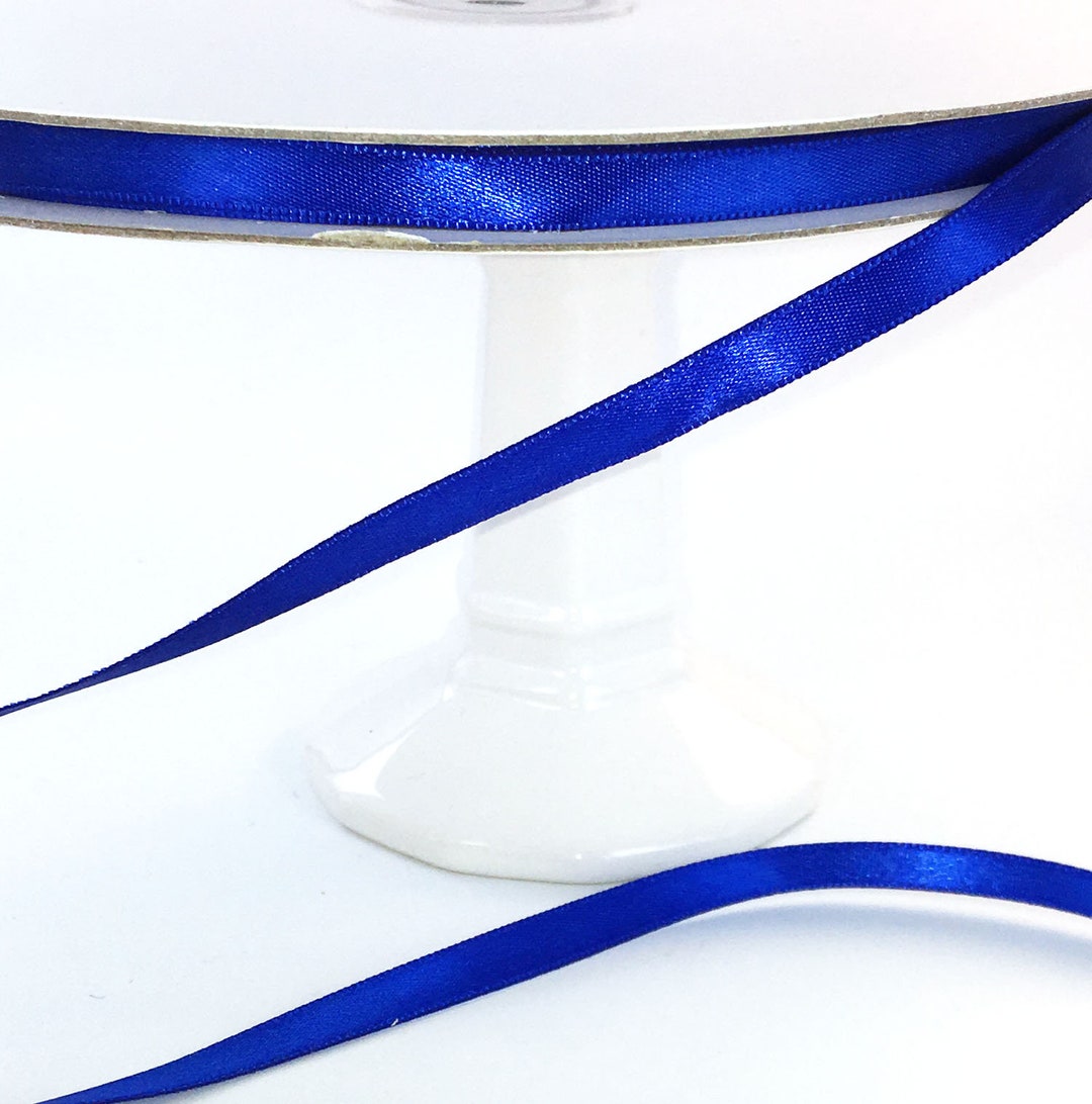 Royal Blue 1/4 Solid Satin Ribbon 100 Yards - Etsy