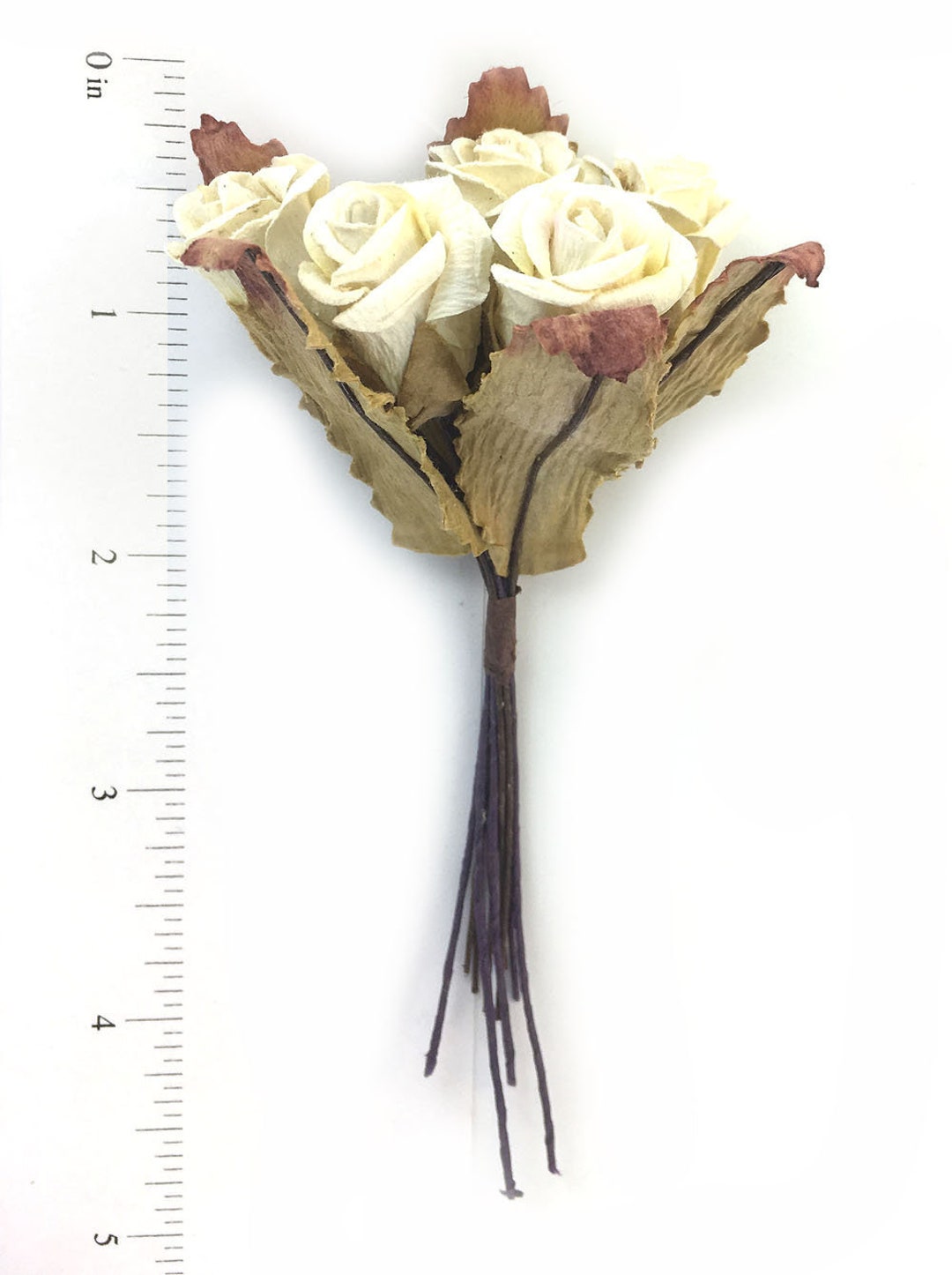 60 Ivory Paper Mini Roses Wedding Decorations - Etsy