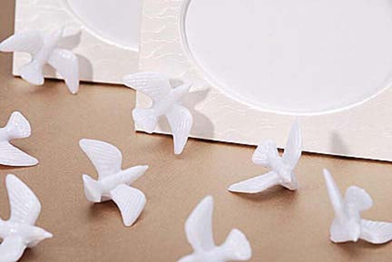 144 White Mini Dove Wedding Favors Decorations Plastic - Etsy