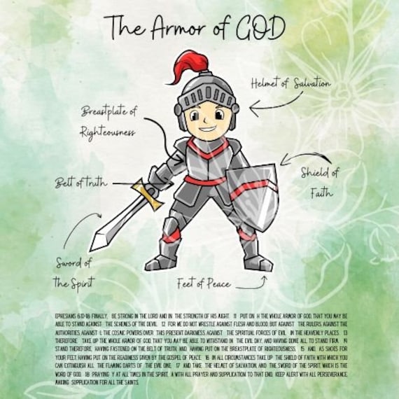 Armor Of God For Kids FREE Armor Of God Copywork Printable Set!