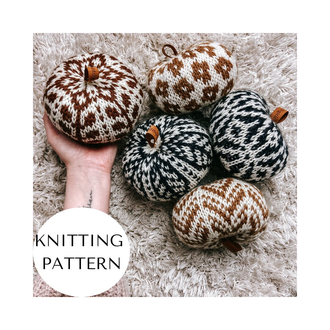 Cozy Fall Pumpkin PATTERN, Knitting Pattern, Knit Patterns, Knitted ...