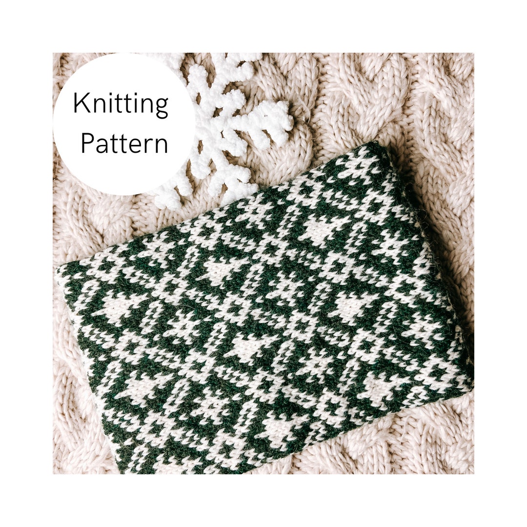 Snowy Evergreen Cowl PATTERN, Cowl Pattern, Knit Cowl Pattern, Women ...
