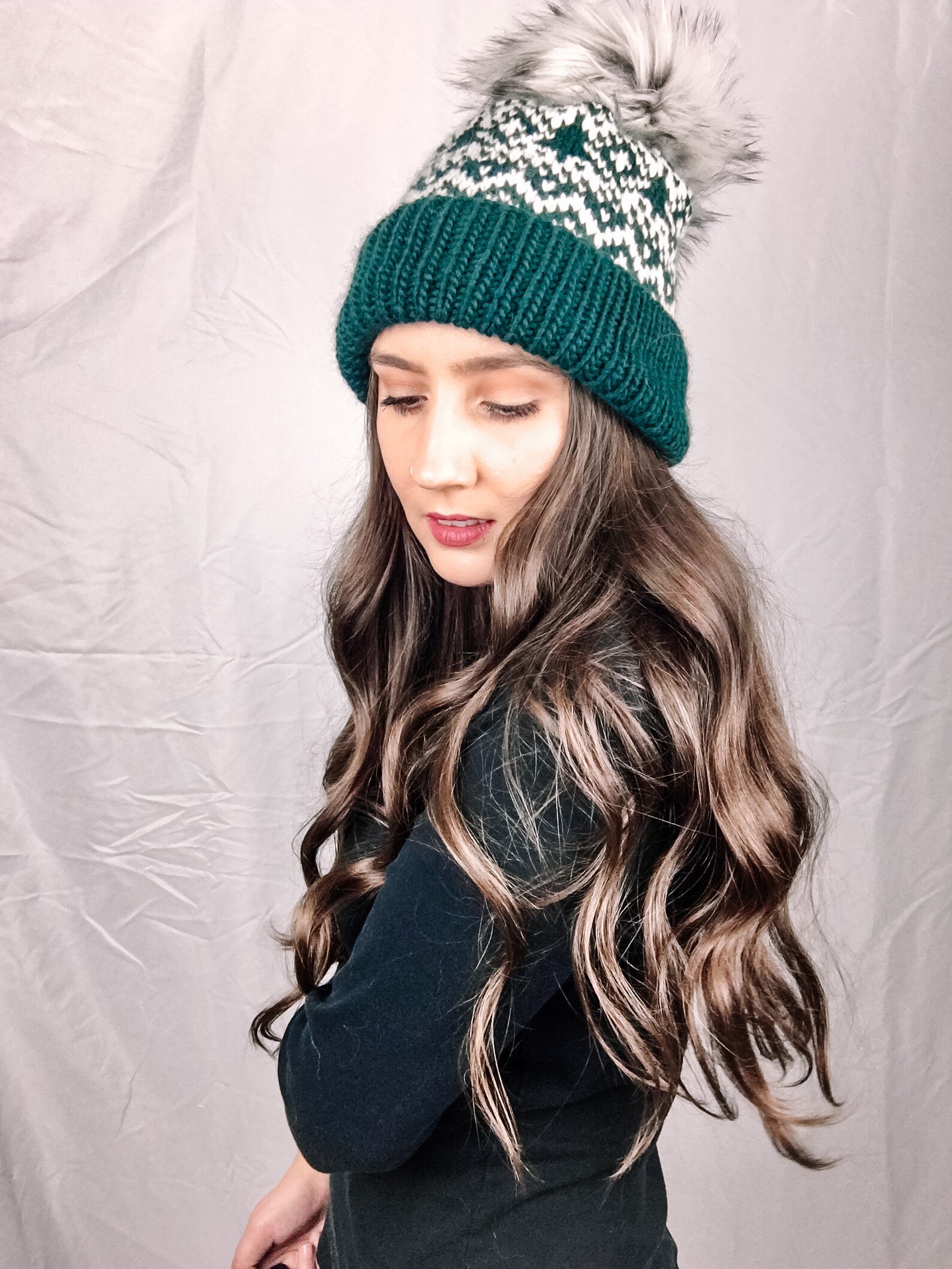 Forest Pines Beanie Knitting Pattern: Fair Isle Hat (PDF Pattern) - Etsy