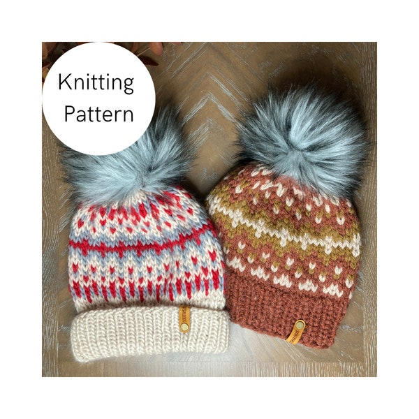 Knit Mountain Hat Pattern - Etsy