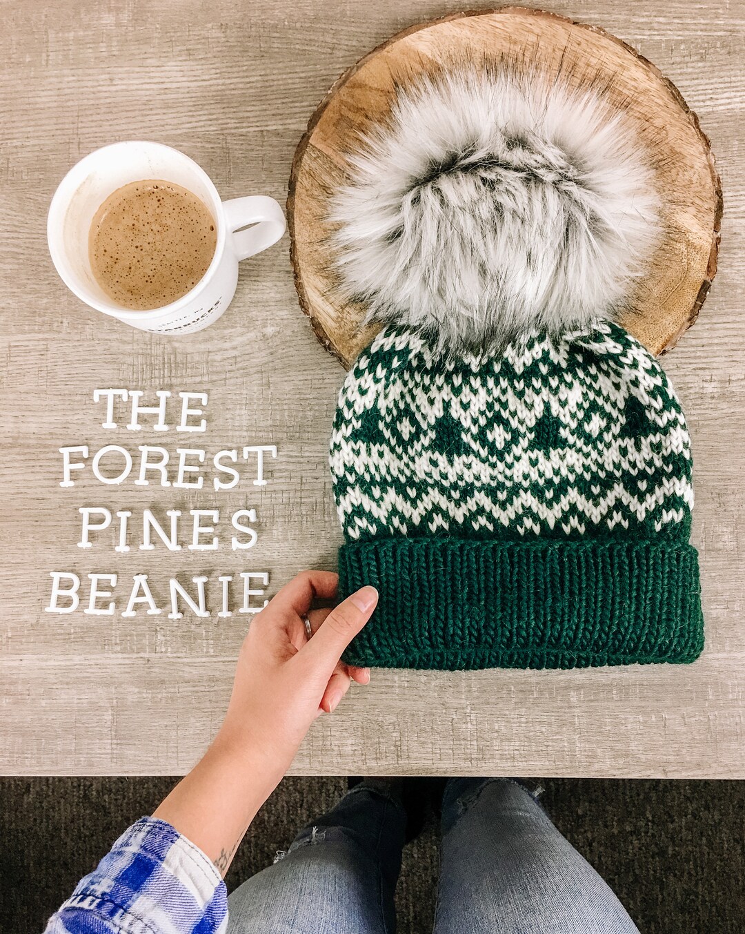 Forest Pines Beanie Knitting Pattern: Fair Isle Hat (PDF Pattern) - Etsy