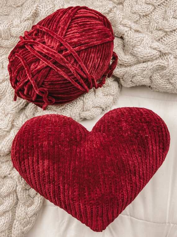 Heart Pillow Pattern Crochet Heart Pillow Free C2C Valentine Crochet