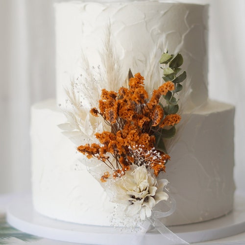 Cake Topper Dried Flower Cake Topper-party Cake - Etsy