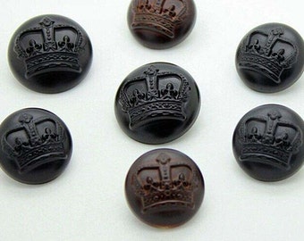 Crown button | Etsy