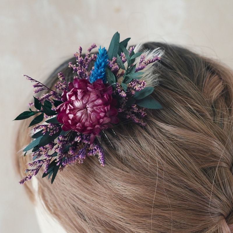 Purple Hair Comb - Etsy
