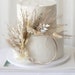 Wreath Cake Topper Boho Dried Flower Cake Topper-party Cake Topper ...