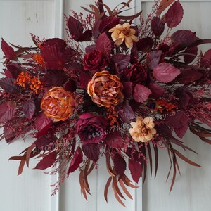 Red Maple Leaf Wedding Archway Flower,wedding Corner Swag,swag for Arch ...