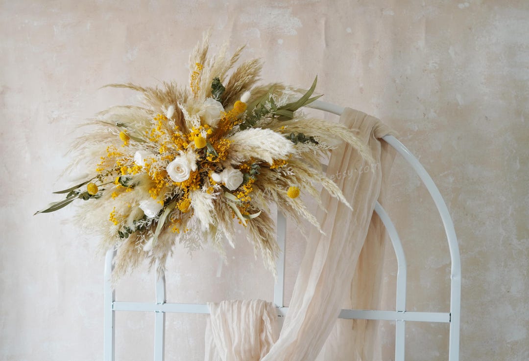 Yellow Arch Flowers,rose Fedding Forner Fecorations,wedding Arch ...