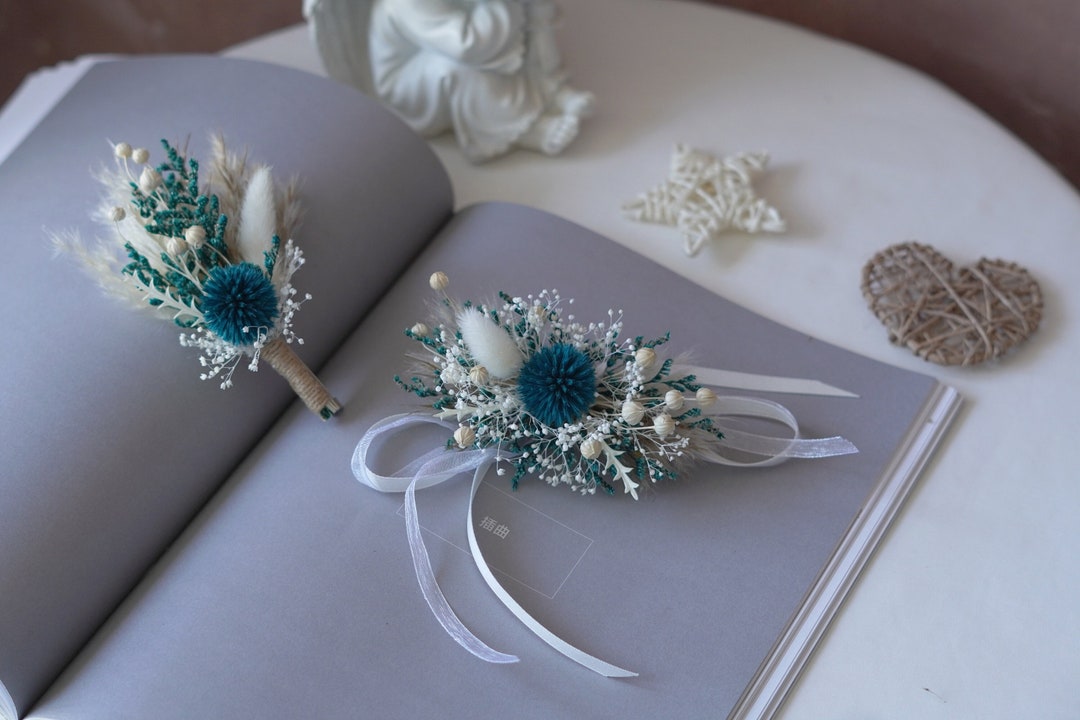 Wrist Corsages/blue Corsages/wedding Corsages/flower Corsages/ladies ...