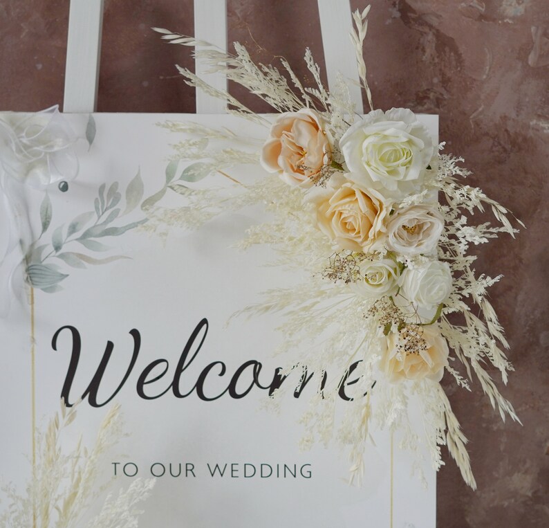 Boho Wedding Arrangementwelcome Signwedding Sign - Etsy