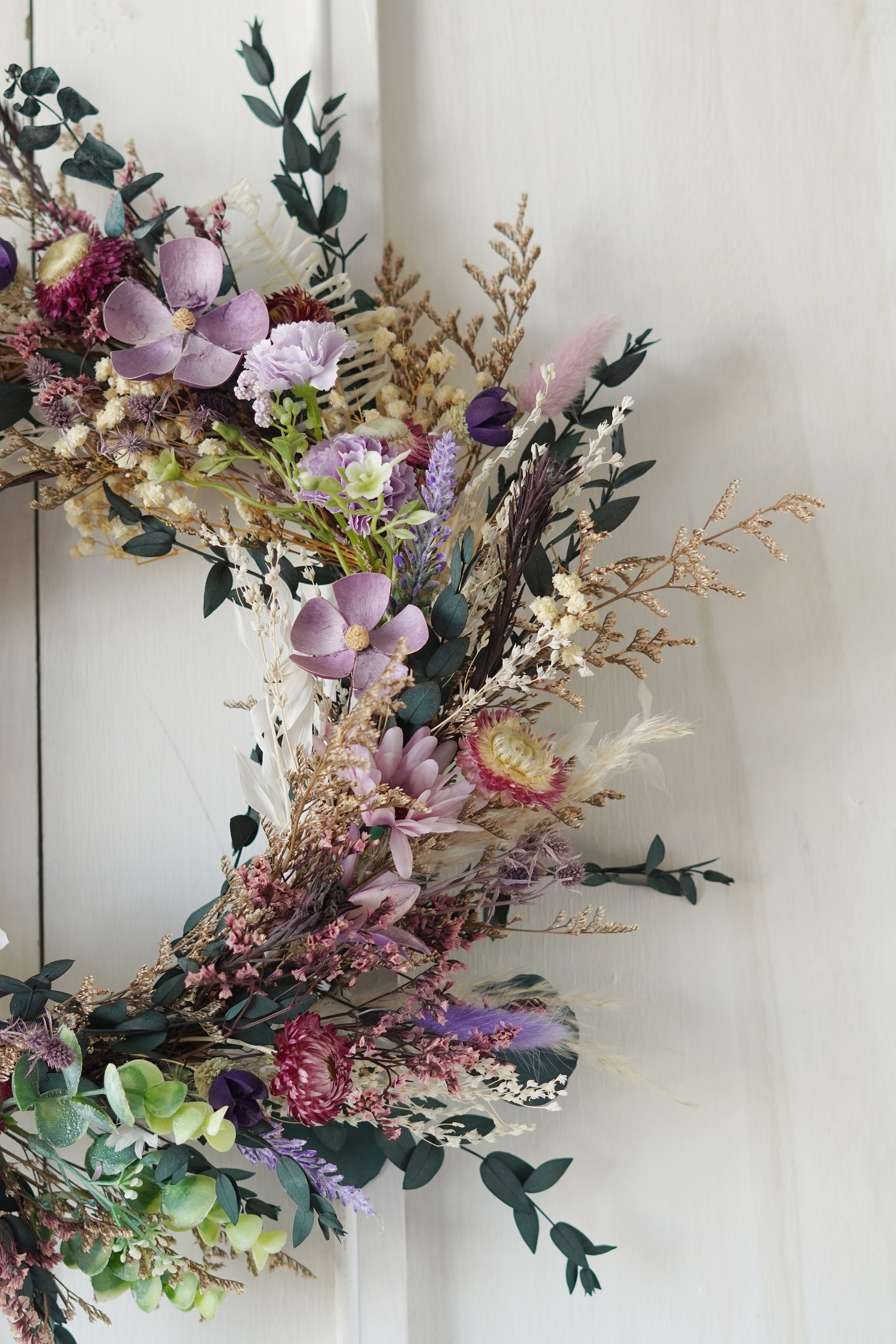 Spring Wreaths, Handmade Wreaths,dry Wreath,artificial Flowers Wreath ...