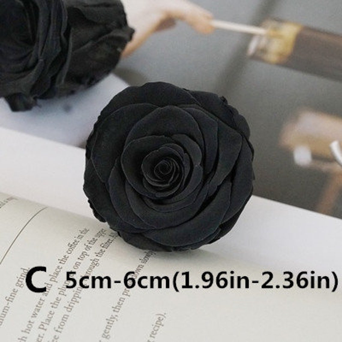 Black Dried Flower Real Preserved Flower Rose Garden Roses - Etsy