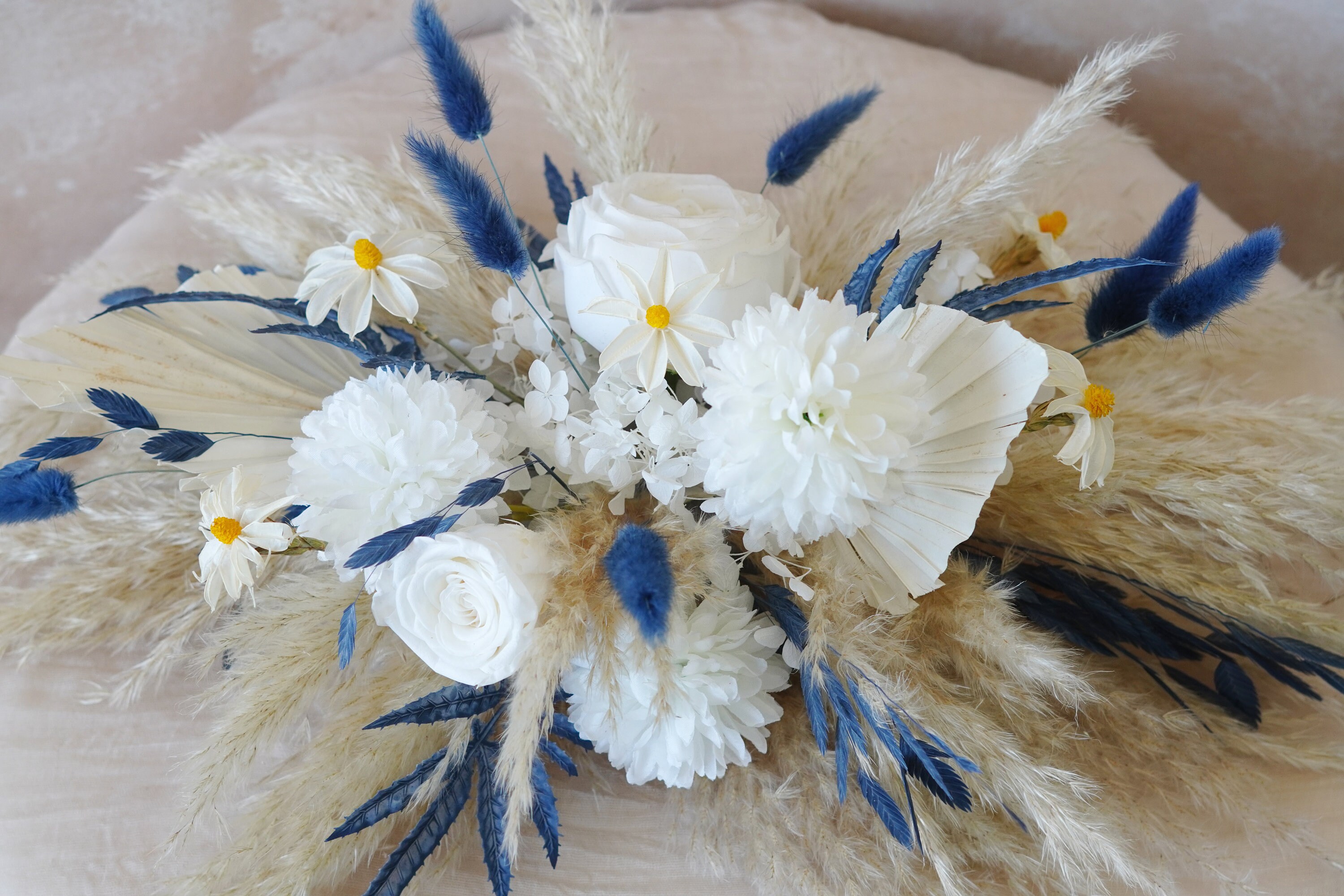Navy Blue Table Center Flower,wedding Table Centerpiece,wedding Table ...