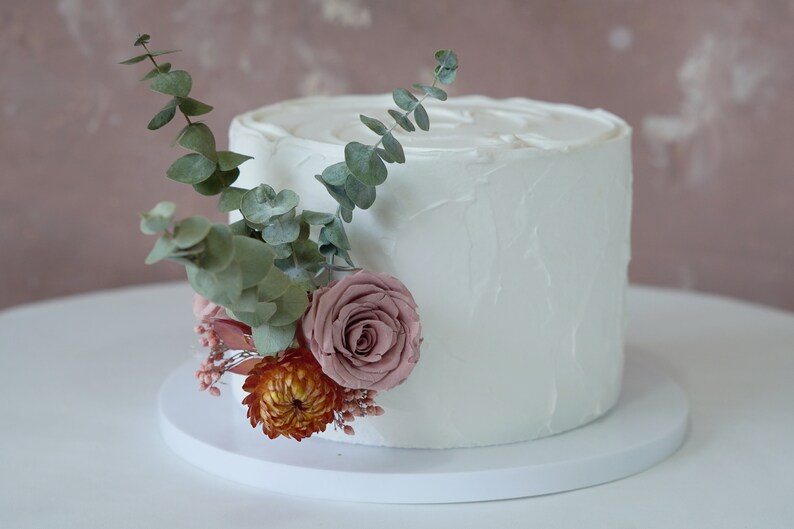 Pink Cake Topper-birthday Cake Topper-pink Dried Flower Cake - Etsy