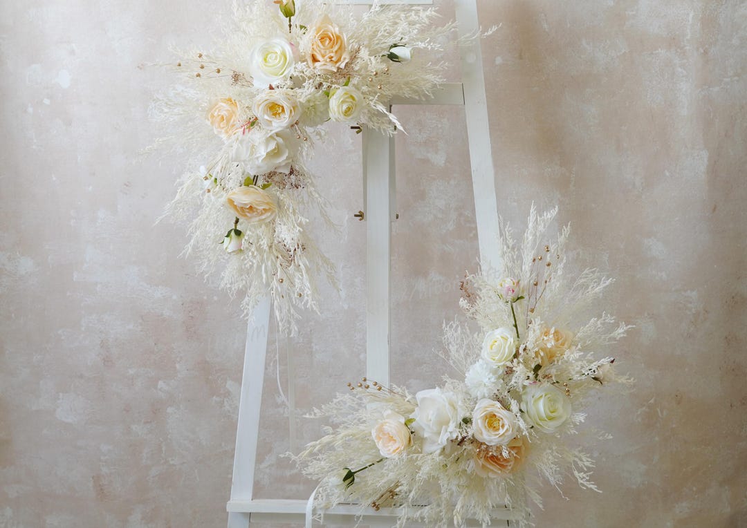 Boho Wedding Arrangement,welcome Sign,wedding Sign Flower,pampas Grass ...
